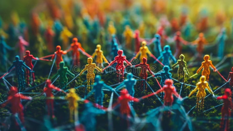 Diverse Society Holding Hands and Connecting Together Stock Image ...