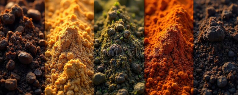 Diverse Soil Sample, Showcasing Varied Textures, Structure, Research ...