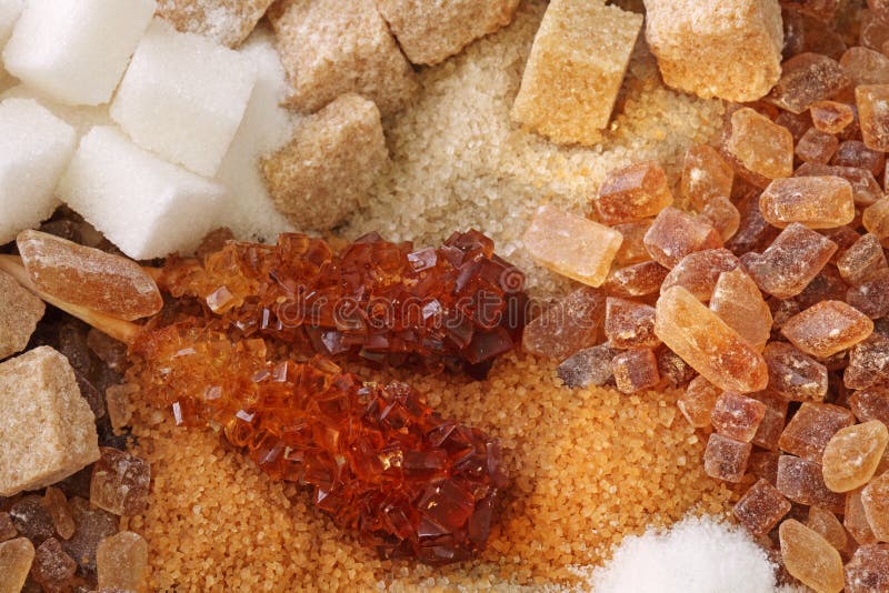 Diverse soorten suiker stock foto. Image of sluit, variatie - 19301014