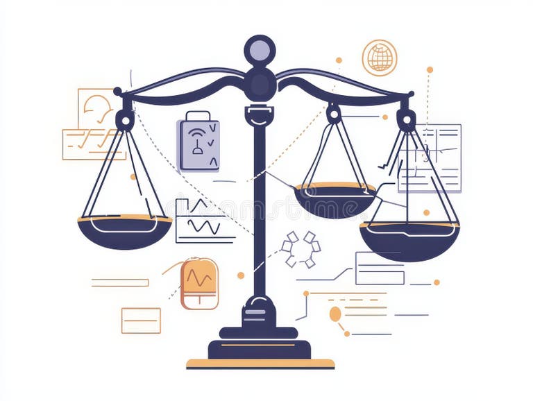 Visual Representation of AI Analyzing and Making Ethical Decisions with ...