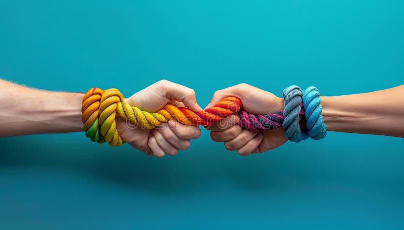 "Diverse Strength in Team Rope - Captivating Image for Unity and ...
