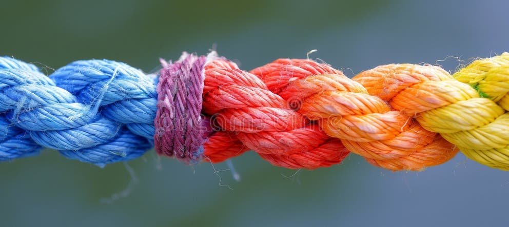 Diverse Strength, Teamwork Unity, Colorful Braid Background, Empower ...