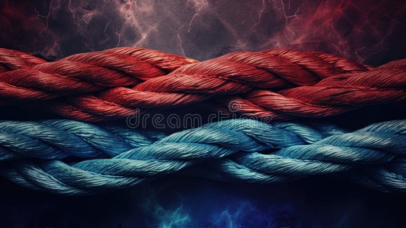 Diverse Strengths Connect in Teamwork, Symbolized by a Team Rope. Ai ...