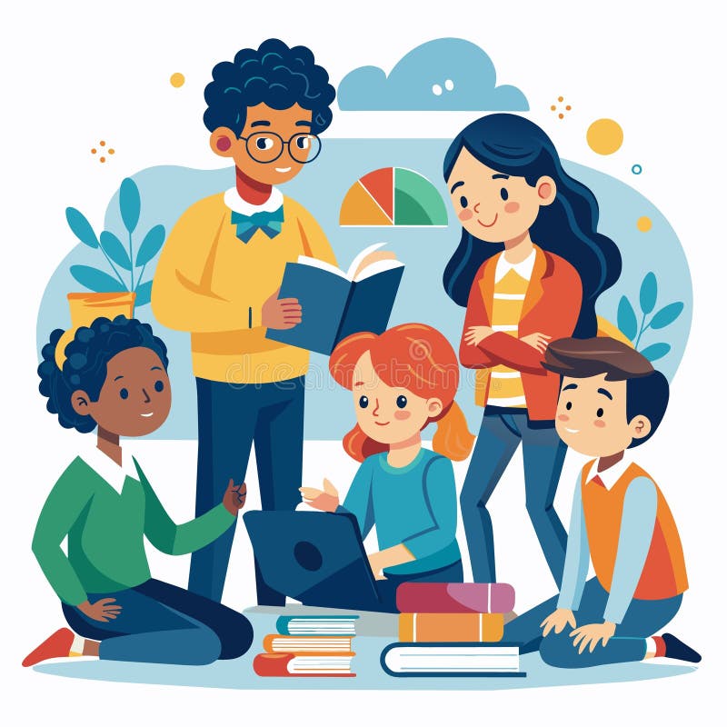 Diverse Students Collaborate on a Project, Learning from Each Other in ...