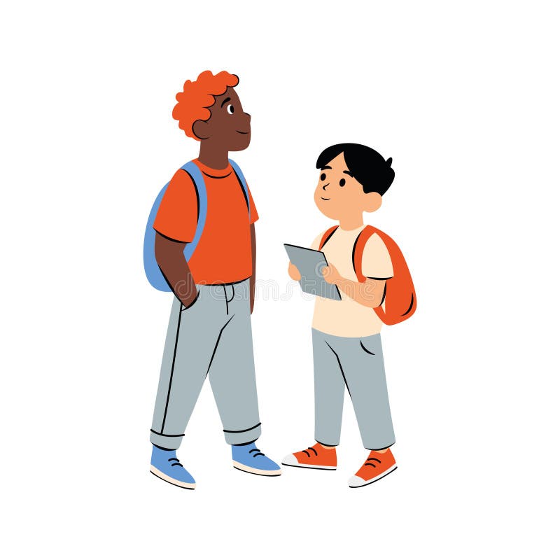 Diverse Students Multicultural School Life Stock Illustration ...