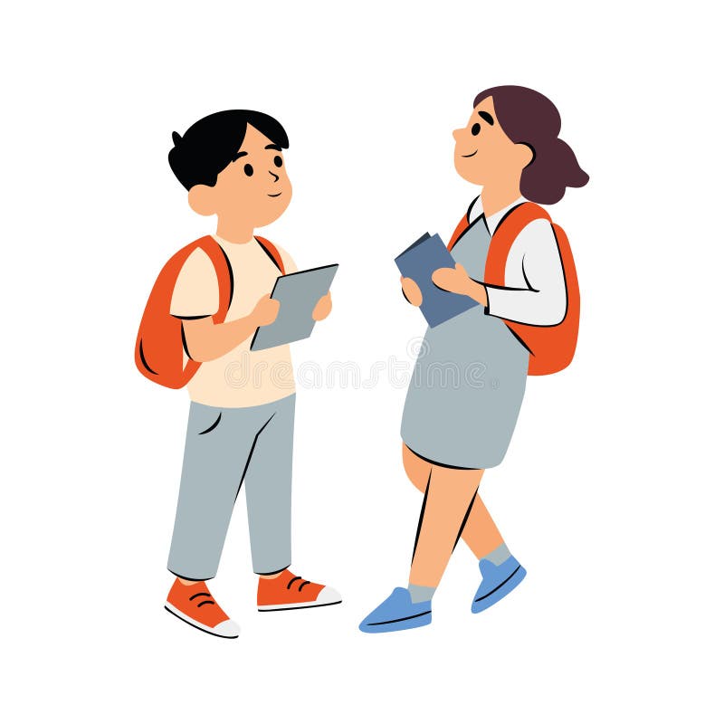 Diverse Students in School Multicultural Stock Vector - Illustration of ...