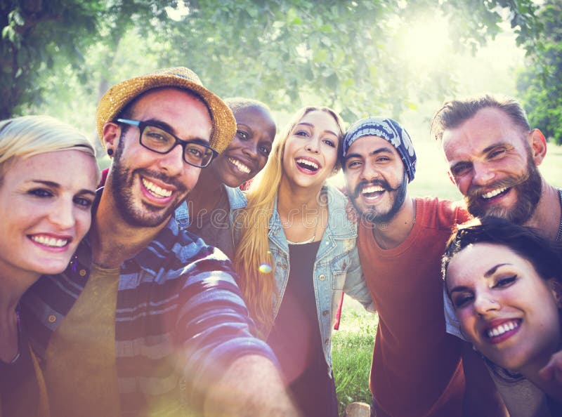 Summer friends stock image. Image of five, idea, cooperation - 11838645