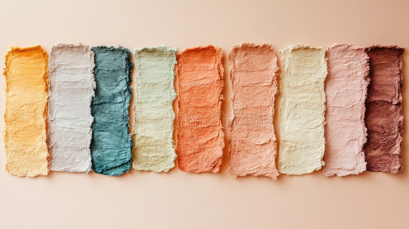 Diverse Swatches on Beige Background - a Versatile Collection of Color ...