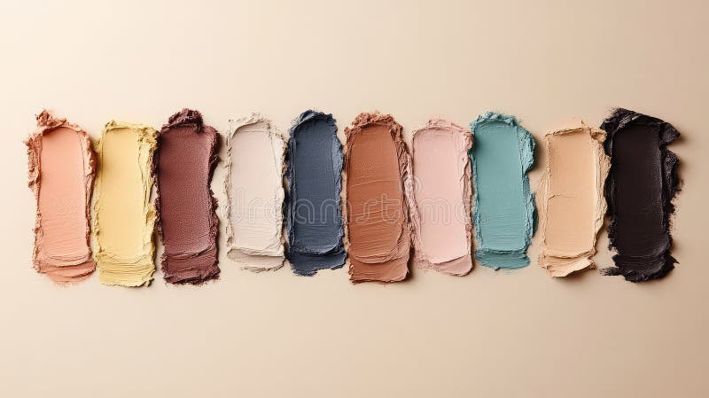 Diverse Swatches on Beige Background - a Versatile Collection of Color ...