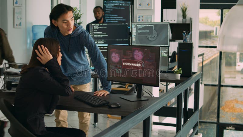 Software Programers Brainstorming Ideas To Write Html Code Stock Image Image Of Data Computer
