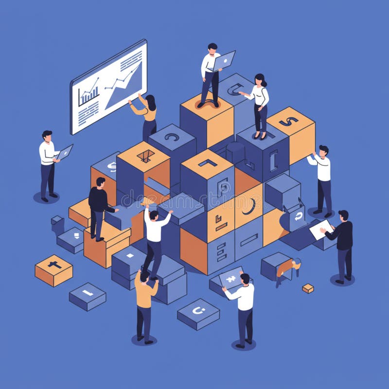 Diverse Team Building Modular Structure: Collaborative Progress and Innovation Stock ...