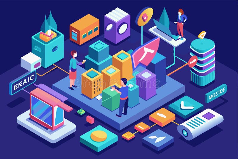 A Diverse Team Collaborates on a Rebranding Project Using Digital Tools ...