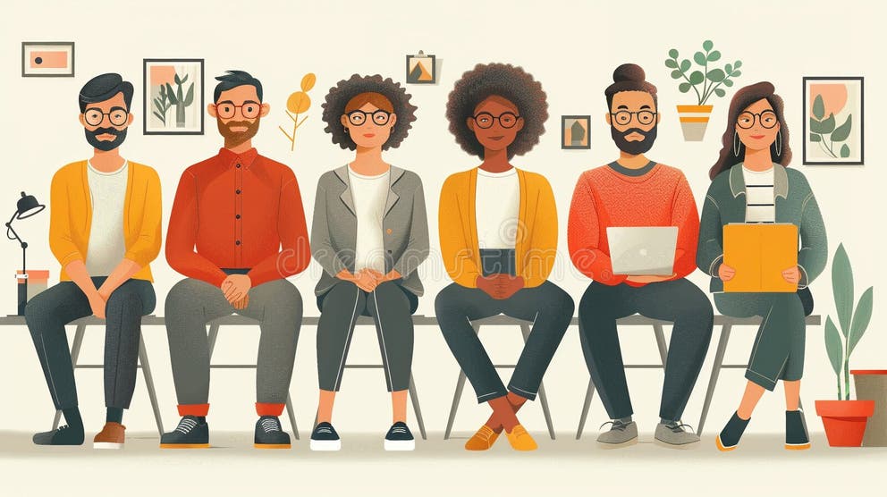 A Diverse Team Collaborating in an Office Inclusion and Diversity Theme ...