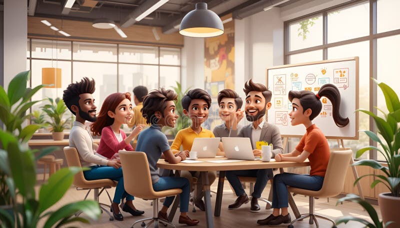 Coworkerscollaboration Stock Illustrations – 1 Coworkerscollaboration ...