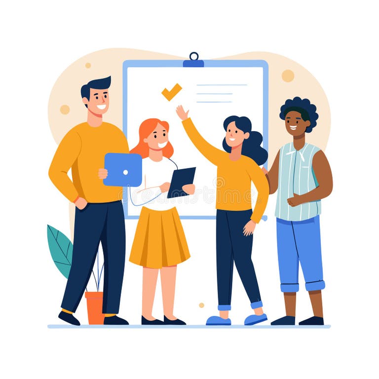 Diverse Team Completing Tasks and Celebrating with Checklist on ...