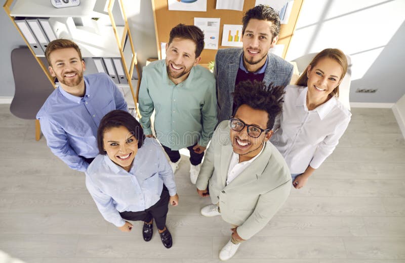 Diverse Team of Happy, Smiling Business People Standing in the Office ...