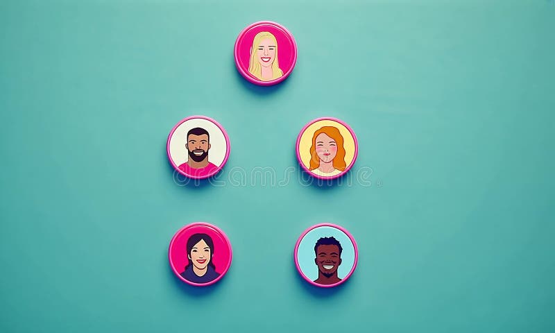 Diverse Team Hierarchy. a Visual Representation of a Company S ...