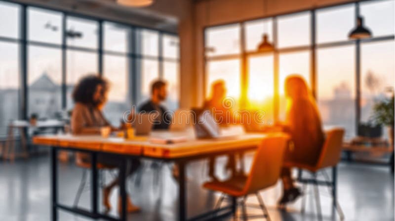 Diverse Team Members Engage in a Collaborative Discussion in a Modern ...
