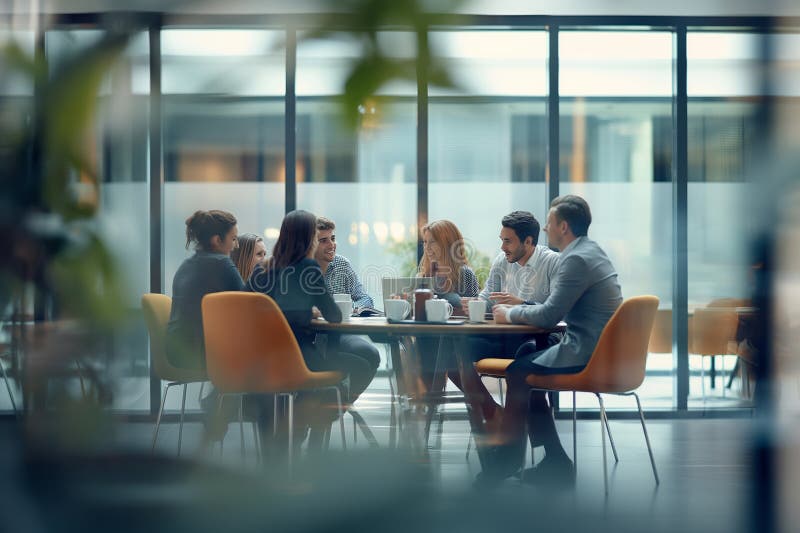 Diverse Team in Office Discussing the Business Issues Stock ...