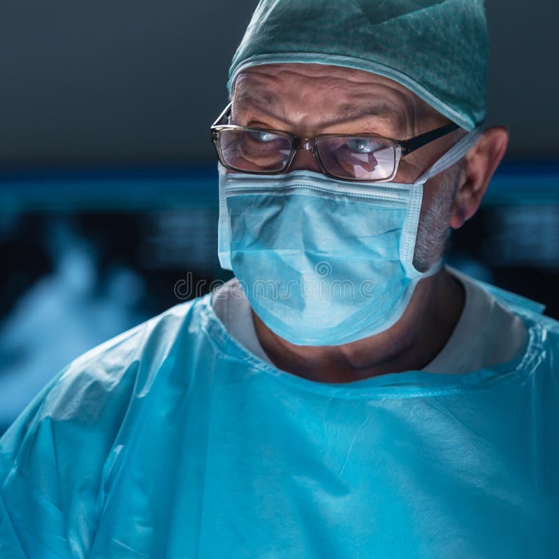 Team of Medical Doctors Performs Surgical Operation in Modern Operating ...