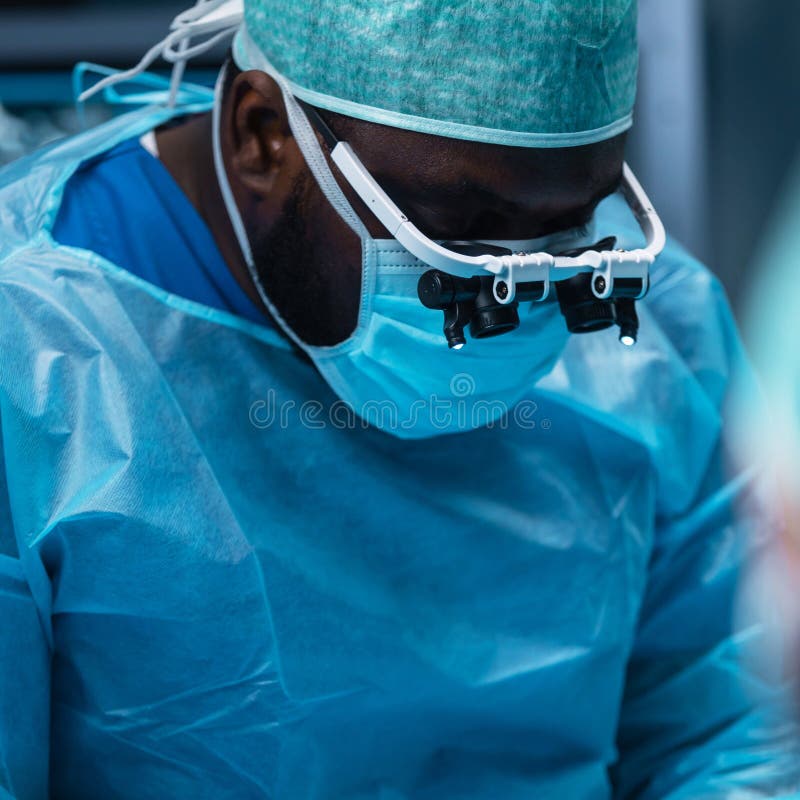 Team of Medical Doctors Performs Surgical Operation in Modern Operating ...