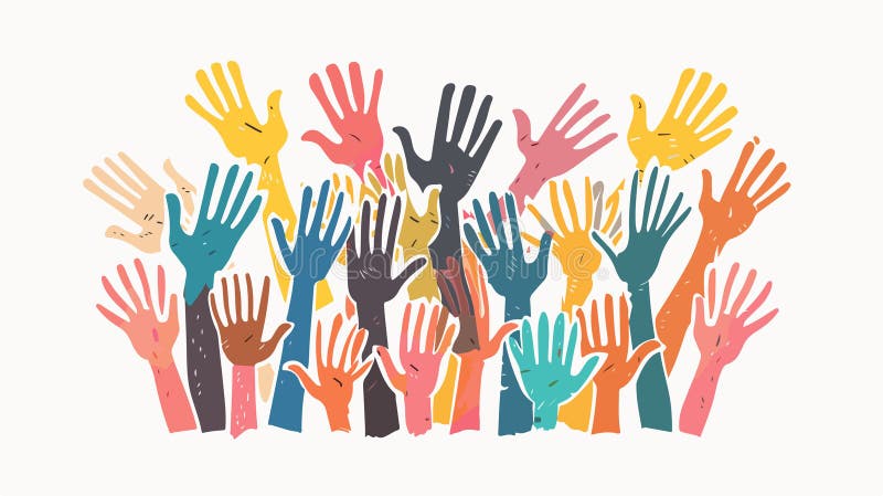 Diverse Team of Professionals Stacking Hands Together Stock Vector ...