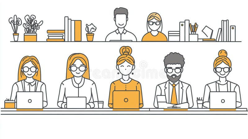 Diverse Team of Professionals Working Collaboratively in a Modern ...