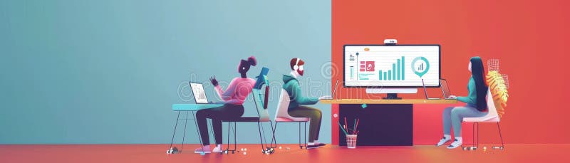 A Diverse Team of Professionals Working Together on Data Analytics and ...