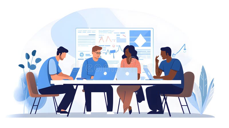 Diverse Team s Innovation stock illustration. Illustration of effort ...