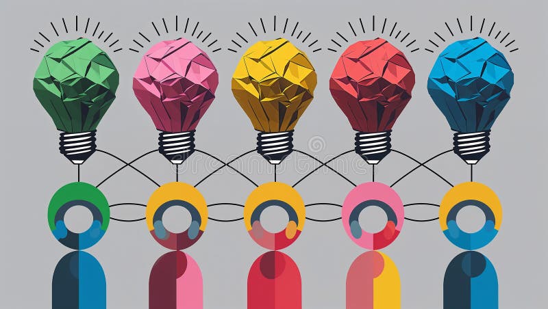 Diverse Team Sharing Ideas and Generating Innovative Solutions Stock ...