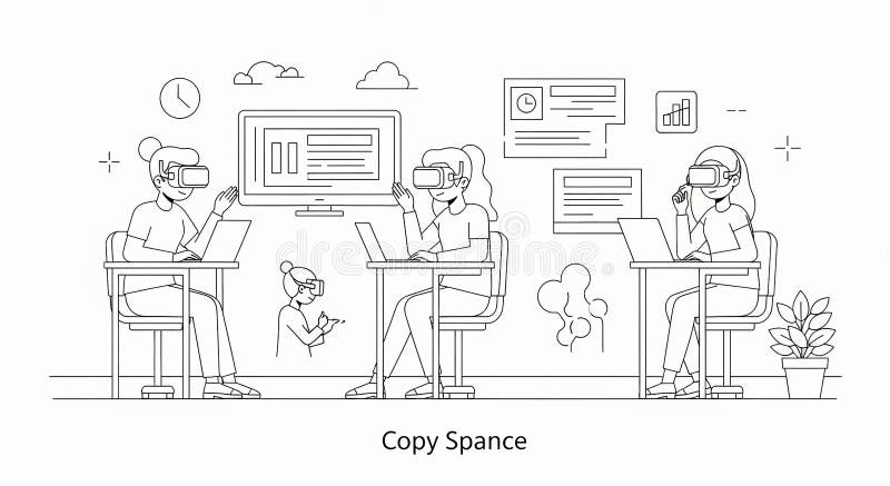 Professional Coworking Context Stock Illustrations – 4 Professional ...