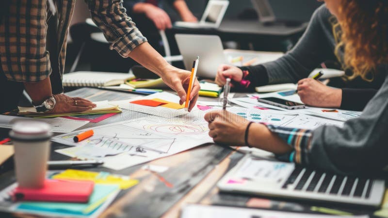 A Diverse Team is Working on Innovative Ideas and Creativity in a ...