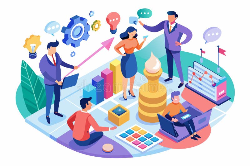 Diverse Team Working Together on a Strategic Consulting Project ...