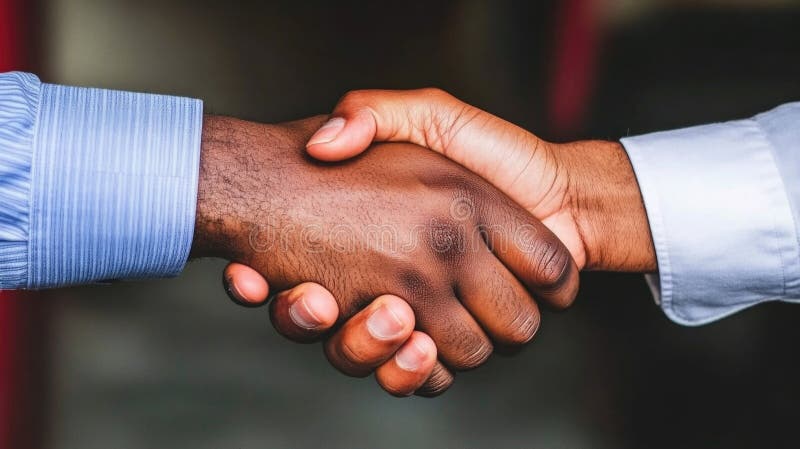 Diverse Teamwork and Collaboration through Handshake Close-up Stock ...