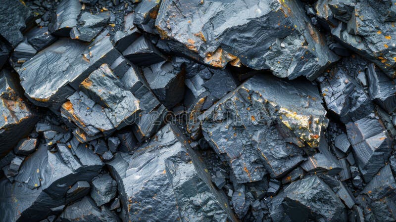 Diverse Textures of Rocks in a Geological Formation Captured in Natural ...