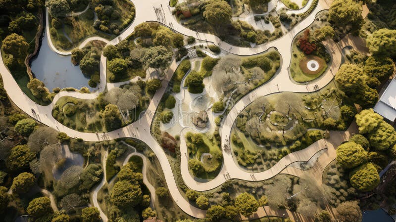 Diverse tree plan view stock photo. Image of nature - 369138276