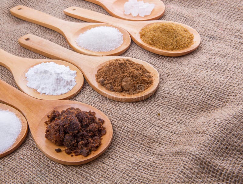 Diverse Types van Suiker I stock afbeelding. Image of ingrediënt - 42118963