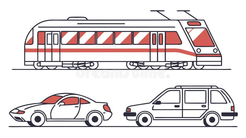 Diverse Urban Transport, Modern Mobility, Vector Design Generative AI ...