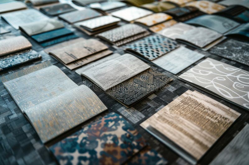 Diverse Wallpaper Samples: a Spectrum of Interior Design Stock ...