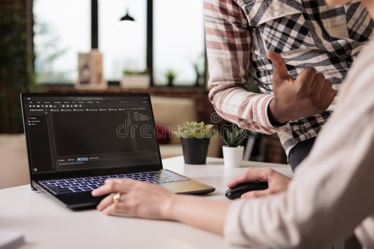 Diverse Web Developers Programming Html Script Stock Photo - Image of freelance, digital: 255486552