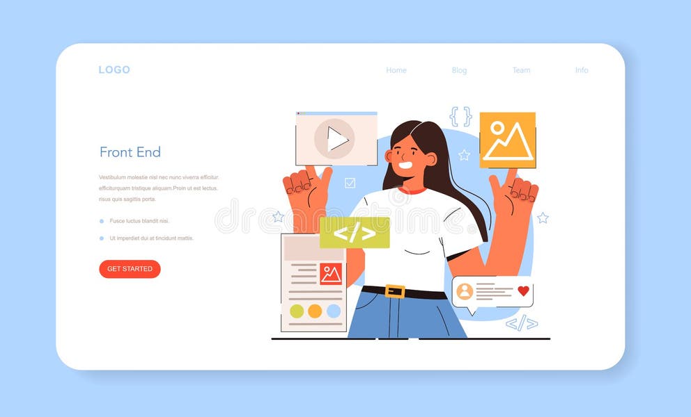 Diverse Women in AI and STEM Concept. Female Front End Developer Stock ...
