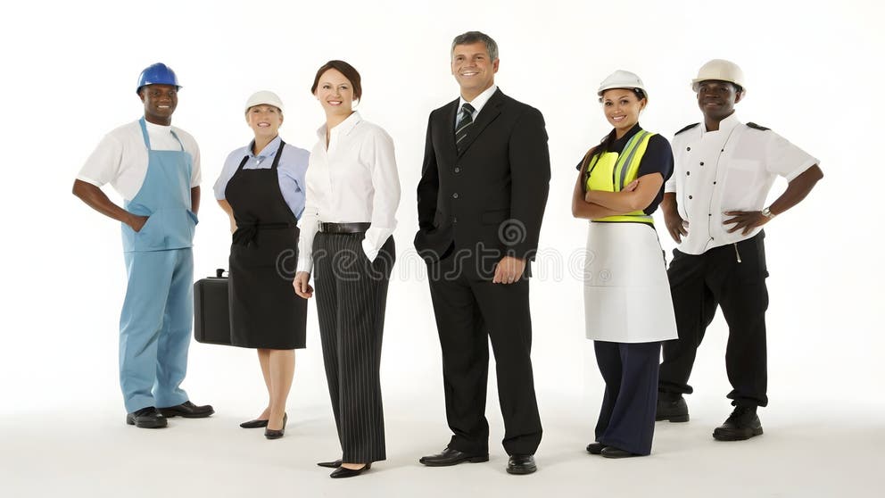 Diverse Workforce Unity stock illustration. Illustration of executive ...