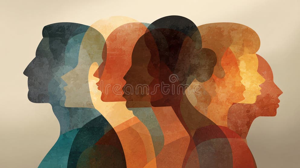Diverse Workplace Embracing Inclusion, Affirmative Action for Equality Stock Illustration ...