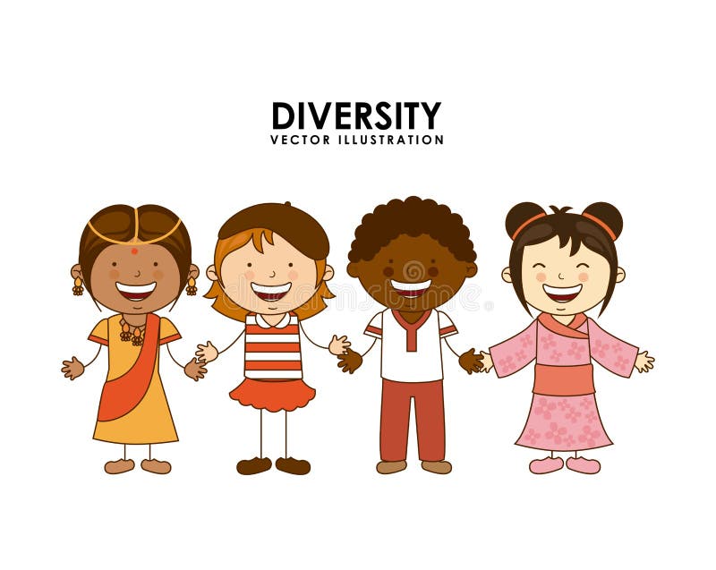 Diversidad de razas ilustración del vector. Ilustración de cabritos ...