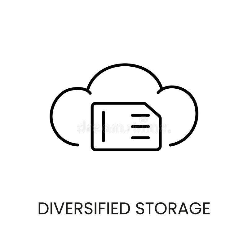 Diversified Storage Line Vector Icon for Packaging on Cctv Camera with ...