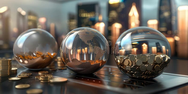 Diversifying Investments. Asset Allocation Concept Stock Illustration ...