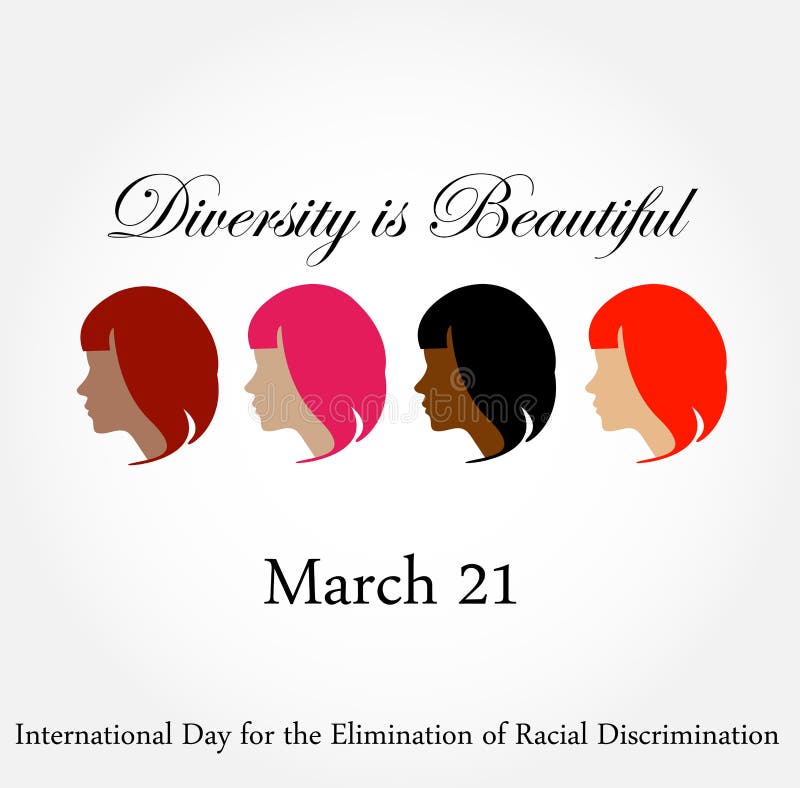 Diversity is Beautiful- March 21 Stock Vector - Illustration of ...