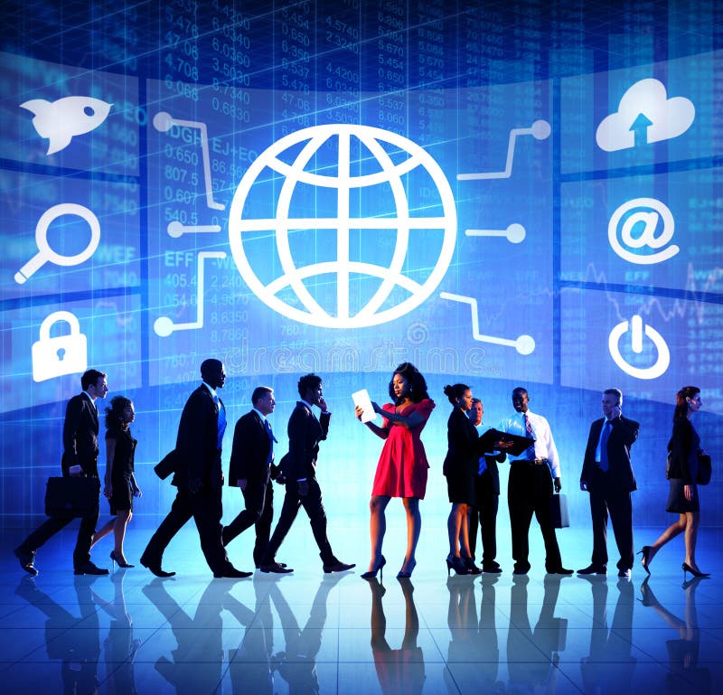 Diversity Business People Global Communication Financial Concept Stock