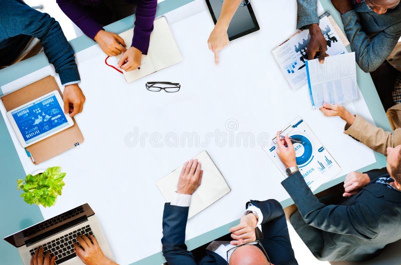 Diversity Business Team Planning Board Meeting Strategy Concept Stock ...