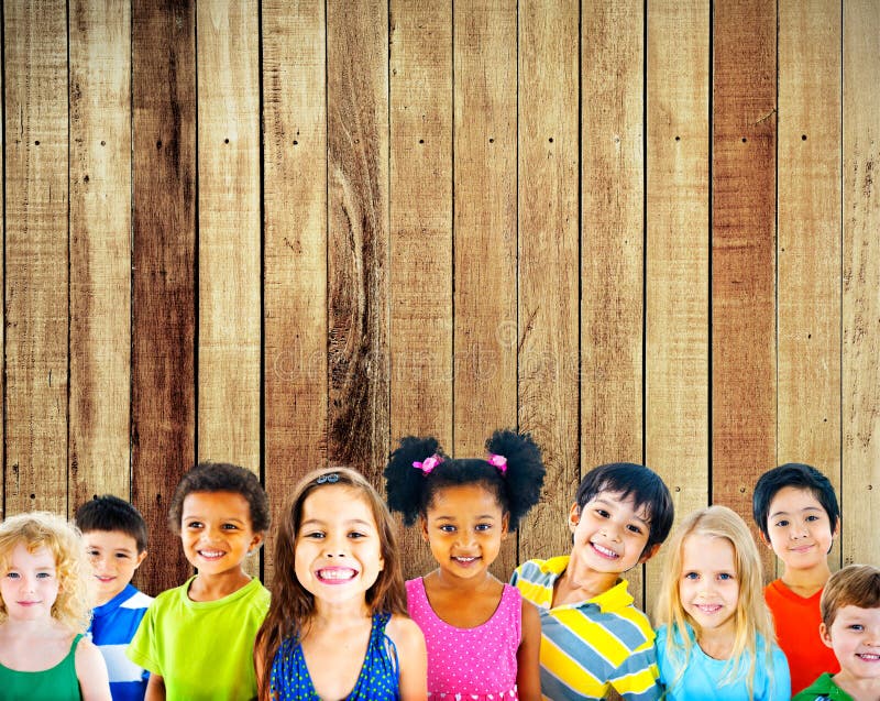 Diversity Children Friendship Innocence Smiling Concept Stock Image ...